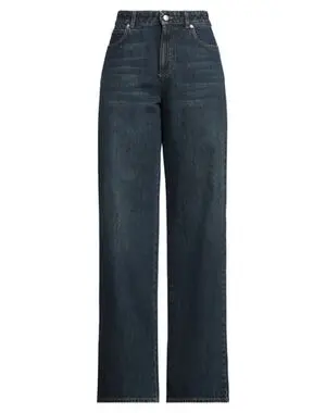 Alexander Mcqueen Dark Wash Jeans For Women