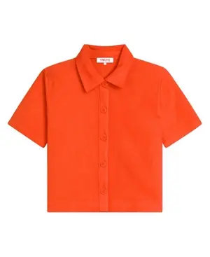 Goldie LeWinter Luxe Life Button-down Top - Fiesta