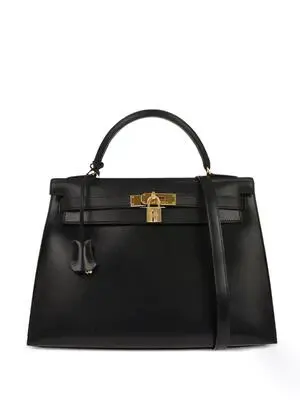 Hermès 1998 32 Kelly Sellier Tote Bag - Black