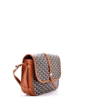 Goyard Mm Belvedere Ii Messenger Bag Coated Canvas - Black