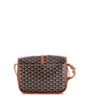 Goyard Mm Belvedere Ii Messenger Bag Coated Canvas - Black