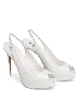 Naked Wolfe Peep Toe Shoes For Women