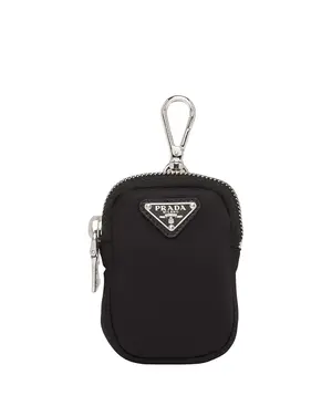 Prada Re-nylon Mini Pouch With Keychain