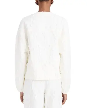Proenza Schouler White Label Madigan Fringe Jacquard Jacket - Off White