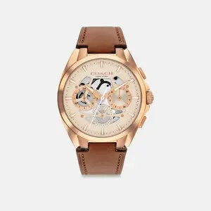 COACH Jackson Chronograph Watch - Saddle