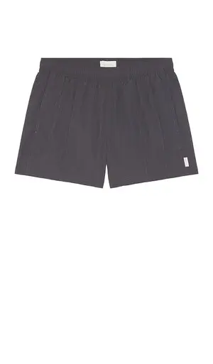 AUTO-REPLY Sebastian Swim Trunk With Vertical Pintucks - Vertical Granite