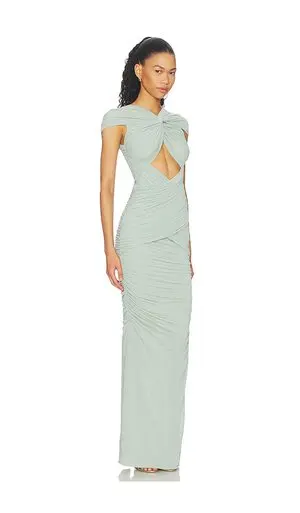 Ronny Kobo Nasha Ruched Jersey Dress - Fern
