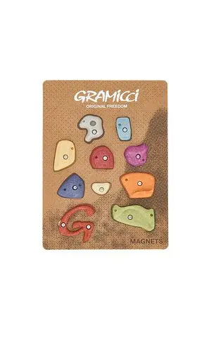 Gramicci Climbing Holds Magnets In Red,green - Multi