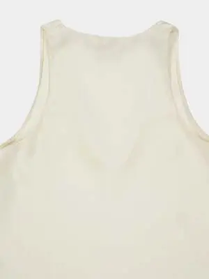 PAULA S Serena Silk Tank-top - Cream