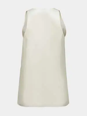 PAULA S Serena Silk Tank-top - Cream