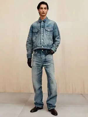 Fear Of God Selvedge Denim Trucker Jacket - Blue