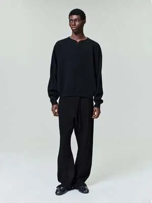 Fear Of God Merino Wool Knit Henley Sweater