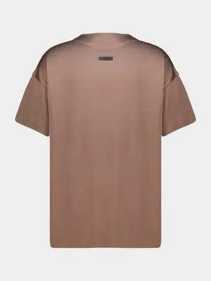 Fear Of God Dune Pearl Cotton Rayon Washed T-shirt - Brown