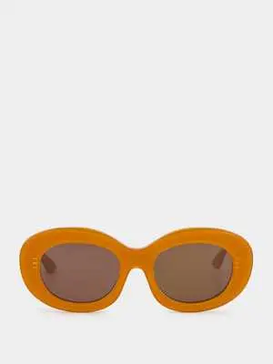 Thierry Lasry Envy Oversized Oval Acetate Sunglasses - Orange