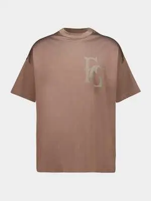 Fear Of God Dune Pearl 43 Cotton Rayon T-Shirt Brown