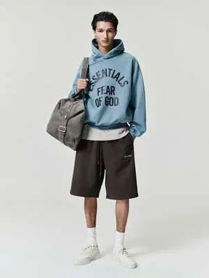 Fear Of God Pigment Dyed Cotton Fleece Hoodie - Blue