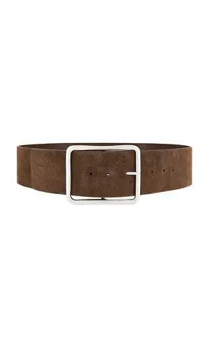 Free People Suede Hex Hip Belt - Coconut Shell