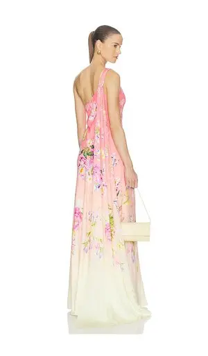 Hemant & Nandita One Shoulder Sash Dress - Multi