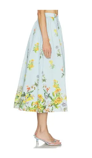 Hemant & Nandita Floral Skirt - Blue