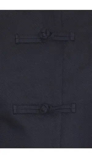ALIGNE Jennie Linen Mix Dress - Navy