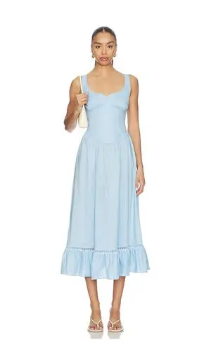 Peixoto Liam Midi Dress - Cloud Blue