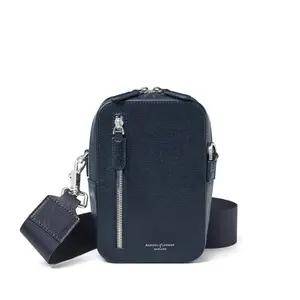 ASPINAL OF LONDON Reporter North South Bag - Navy