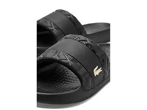 Lacoste Hybrid Serve Slides - Black