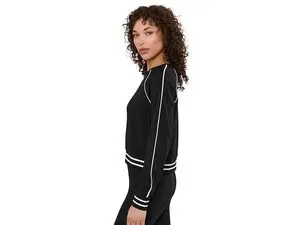 Splits59 Brooks Fleece Sweatshirt With Stripe - Black