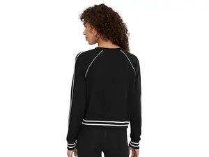 Splits59 Brooks Fleece Sweatshirt With Stripe - Black