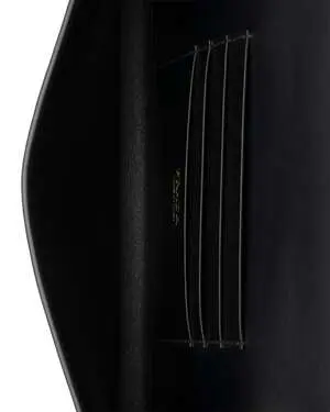 Prada Leather Wallet With Shoulder Strap - Black