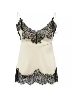 GESTUZ Lace-trim Camisole - Neutrals