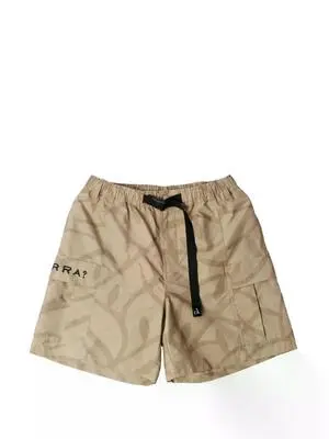 PARRA Abstract Print Cargo Shorts