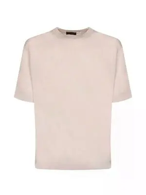 DELL'OGLIO Fine-knit Short-sleeve T-shirt