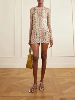 Missoni Striped Mesh Coverup