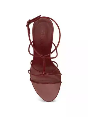 Studio Amelia Minuit Strappy Leather Stiletto Sandals