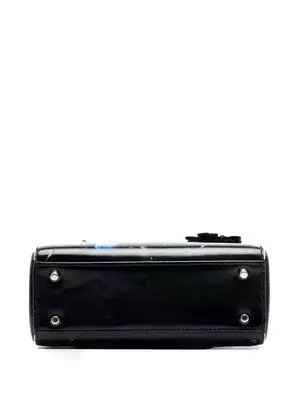 Dior Limited Edition Mat Collingshaw Lady Art Mini Calfskin Satchel - Black