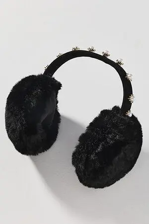 Lele Sadoughi Pearl Starburst Earmuffs - Black