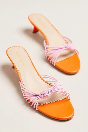 For Love & Lemons Cleo Colorblock Kitten Heel Sandals