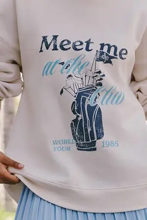 DAILY PRACTICE Flower Cart Crew-neck Pullover