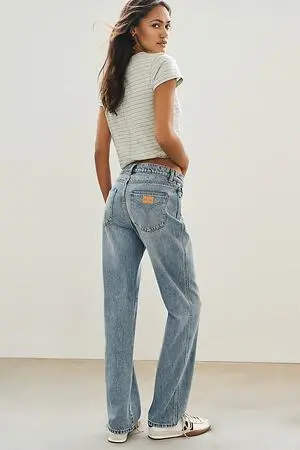 Rolla's Meg Mid-rise Straight Jeans