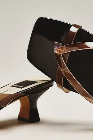 Dolce Vita Brevel Jelly Flip-flop Heeled Sandals - Dark Brown