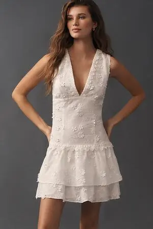Walter Baker Brandy V-neck Mini Dress