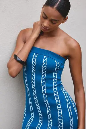 CELANDINE Strapless Knit Mini Dress