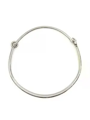 Isabel Marant Tone Brass Choker Necklace - Silver