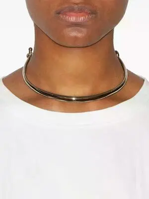 Isabel Marant Étoile Tone Brass Choker Necklace