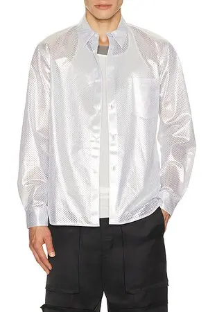 Comme Des Garçons Satin Button Down Shirt
