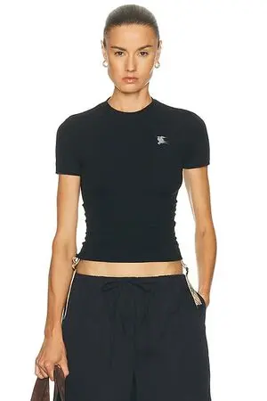 Burberry Avery T-shirt With Ruched Sides