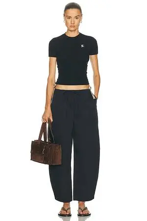 Burberry Avery T-shirt With Ruched Sides