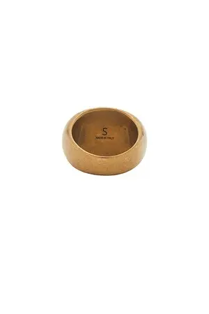 Dries Van Noten Gold-tone Brass Ring With Stone