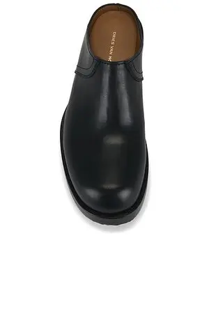 Dries Van Noten Slip-on Derby With Block Heel - Black
